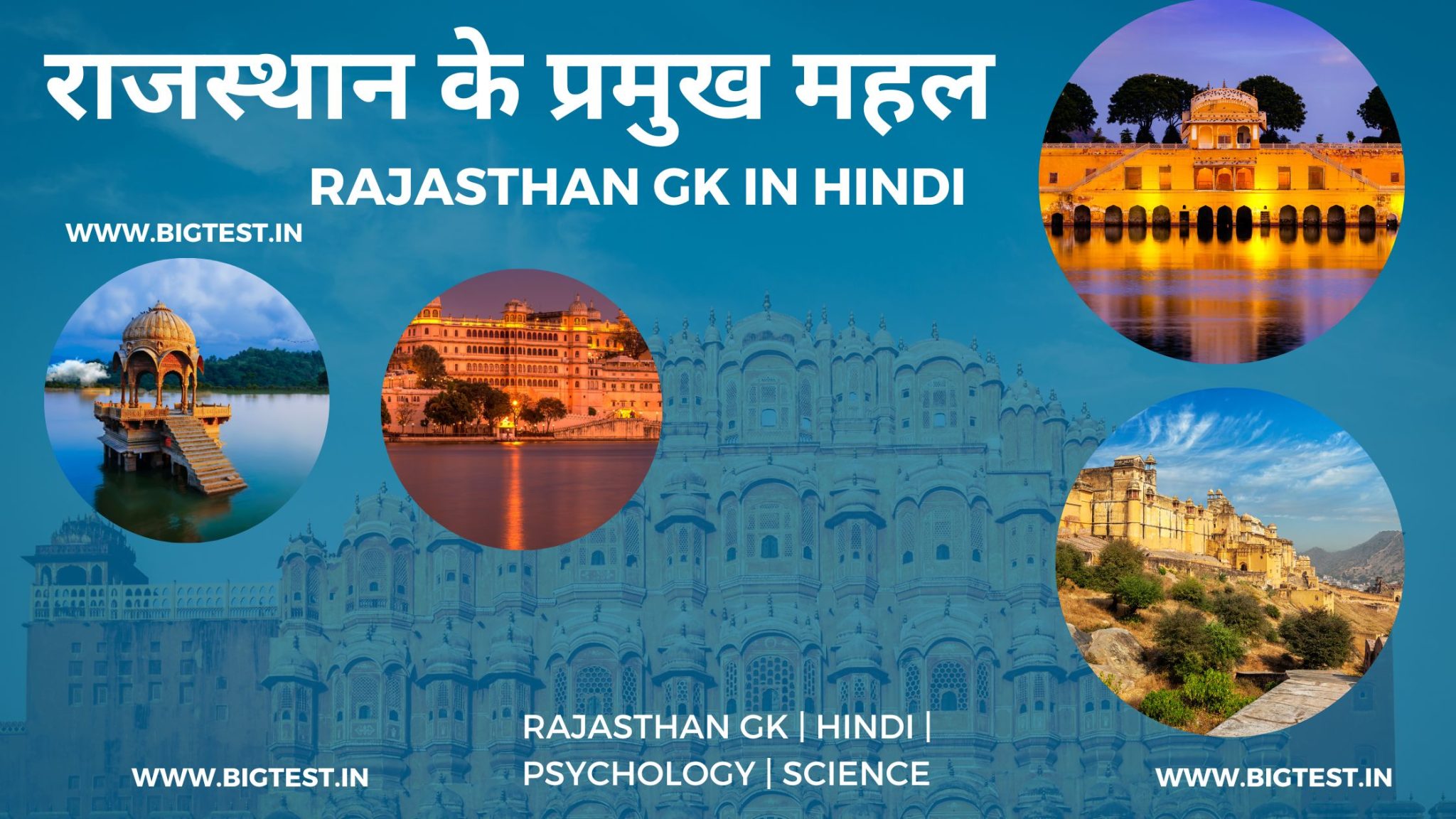राजस्थान के प्रमुख महल | Rajasthan ke Pramukh Mahal - Rajasthangyan.in